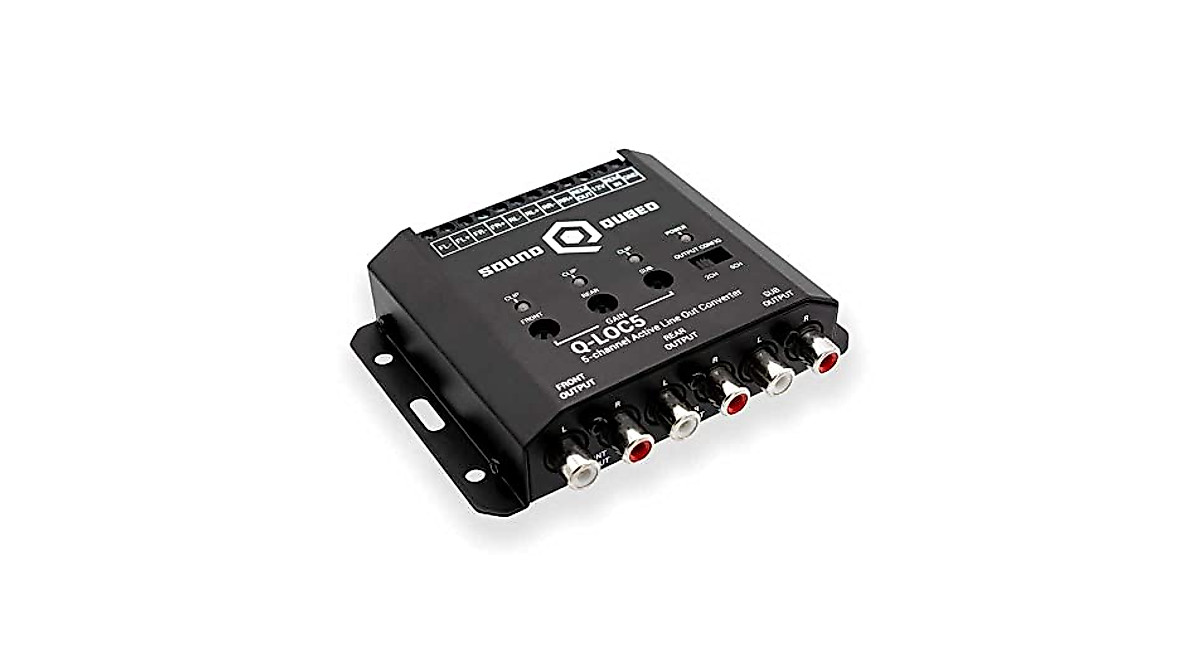 SoundQubed Active 5-Channel Car Audio Line Out Convertor - High to Low ...