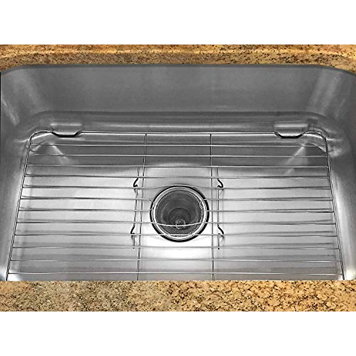 Better Houseware Extra Large Sink Protector Grid, Stainless Steel (24-1/8” x 12-5/8” x 1)