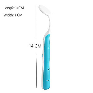 2 Pcs Dental Mirror with Light Tool LED Lighted Teeth Inspection Mirror Anti Fog Curve Angle Dentist Oral Care Tool