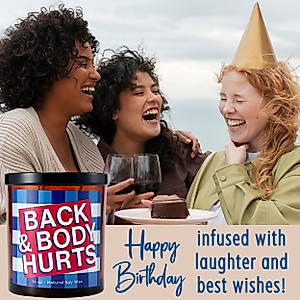 SUiSSA Funny Birthday Candle | 14 oz, 3-Wick Soy Candle for 30th 40th 50th and 60th Birthday | Funny Happy Birthday Gifts for Women & Men | 50th Birthday Gifts for Her | Funny Gifts for Women & Men