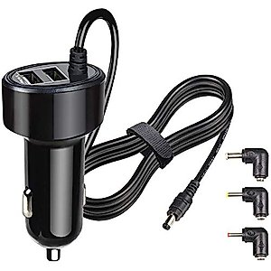 FouceClaus 12V Portable DVD Player Car Charger for RCA, Philips, DBPOWER, Sylvania, APEMAN DVD Player, Replacement Car Adapter for Snailax Massage seat Cushion SL-262M SL-126 SL-262P (6.6Ft Cord)