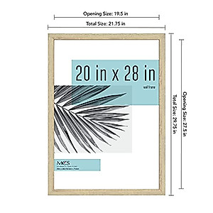 MCS Studio Gallery Frame, Natural Woodgrain, 20 x 28 in, Single