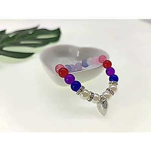 PAMIR TONG 1000pcs Glass Bead Sets for Jewelry Making Kit, 8MM Bracelets Beads Supplies,Imitative Jade Beads,Pearl Beads, Crystal Spacer Beads, Bracelet Loose Bead Sets