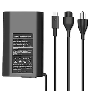65W USB Type C AC Power Adapter Laptop Charger for Dell XPS 13 9380 9370 9365 9360 9350, Latitude 7370 7280 7480 5480 7275 5290 7490 Dell LA65NM170, 2YKOF, Dell XPS 12 9250, Dell Latitude 12 7275