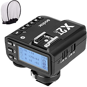 Godox X2T-F TTL Wireless Flash Trigger for Fujifilm Fuji, Bluetooth Connection, 1/8000s HSS, 5 Separate Group Buttons, Relocated Control-Wheel, New Hotshoe Locking, New AF Assist Light