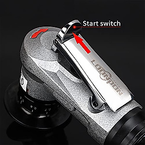 YKLP Mini Pneumatic Chamfering Machine, Portable Handheld 45 Degree Arc Air Beveling Machine with 1/4 Inch Air Inlet for Trimming and Deburring