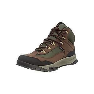 Timberland Men's Lincoln Peak Waterproof Hiking Boot, Dark Brown Leather, 8