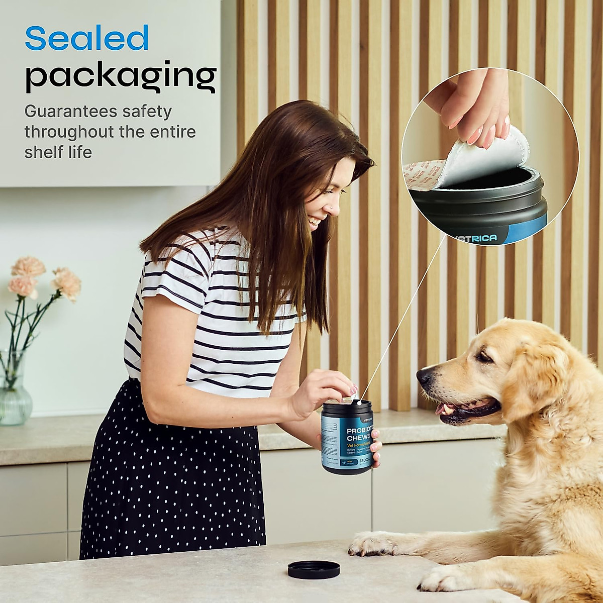 Probiotics for Dogs - Dog Probiotics for Digestive Health - Dog Gut Health Probiotics - Pet Probiotics for Dogs Gut Health Digestive & Immune Support - Probiotic Chews for Dogs with Digestive Enzymes