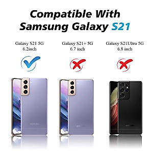 CloudValley for Samsung Galaxy S21 Case with Camera Cover, Full-Body Protective & Slim Fit, Camera Protection Case Only for Samsung Galaxy S21 5G 6.2 inch (2021 Release)-Green