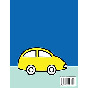 Toddler Coloring Book: 100 pages of things that go: Cars, trains, tractors, trucks coloring book for kids 2-4