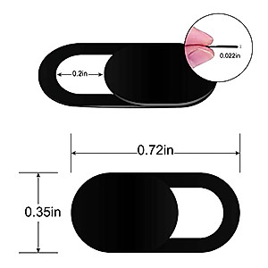 Webcam Cover Ultra-Thin Design Set of six Suitable for Notebook Computers PC MacBook pro iMac IPad Mobile Phones (only Some Models of mo)