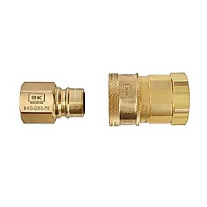 BK Resources Quick Disconnect Fitting for Gas Hoses, 3/4 Inch Diameter