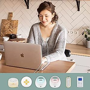 TOVVILD Breast Pump Milk Collection Cup - Compatible with Spectra S1/S2/S9, Not Original Spectra Accessories, Replace Breast Pump Kits, 24mm Flange Breast Milk Collector Cup Tubing Parts