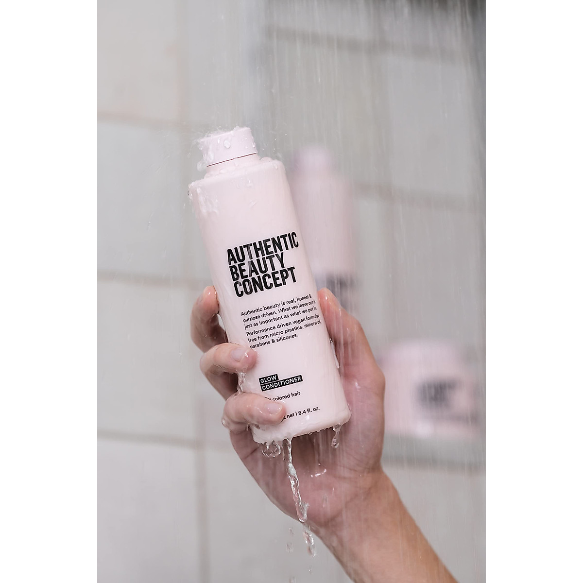 Authentic Beauty Concept Glow Conditioner | Hydrating Conditioner for Color Treated Hair | Color-Preserving | Moisturizes Colored Hair | Vegan & Cruelty-free | Sulfate-free | 8.4 fl. oz.