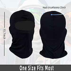 Ezovino 4 Pack Balaclava Ski Face Mask for Men Women,Cooling Neck Gaiter Full Head Mask Face Cover