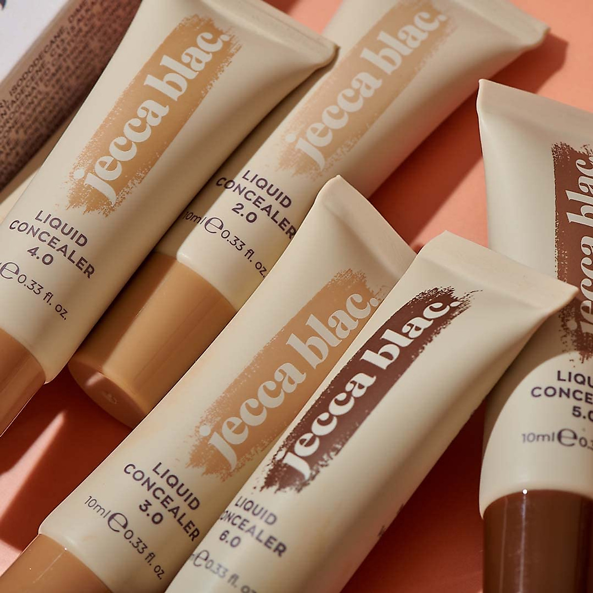 Jecca Blac Liquid Concealer, Full Coverage Soft Matte Finish, Long-lasting and Transfer-Resistant, Gender Neutral and LGBTIQA+ Inclusive Make Up, Shade 2.0, 10ml