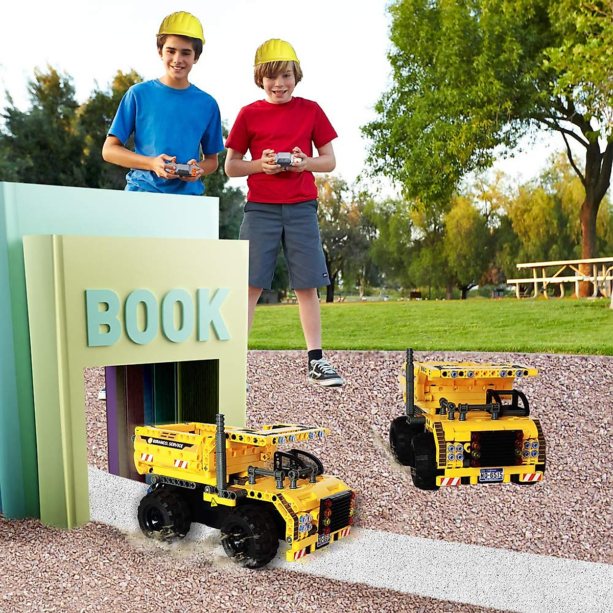 BIRANCO. Dump Truck Building Set with Remote Control, Fun STEM Engineering Construction Toys for Boys and Girls Ages 6-12 Years Old and up, Best Toy Gift for Kids, Activity Game