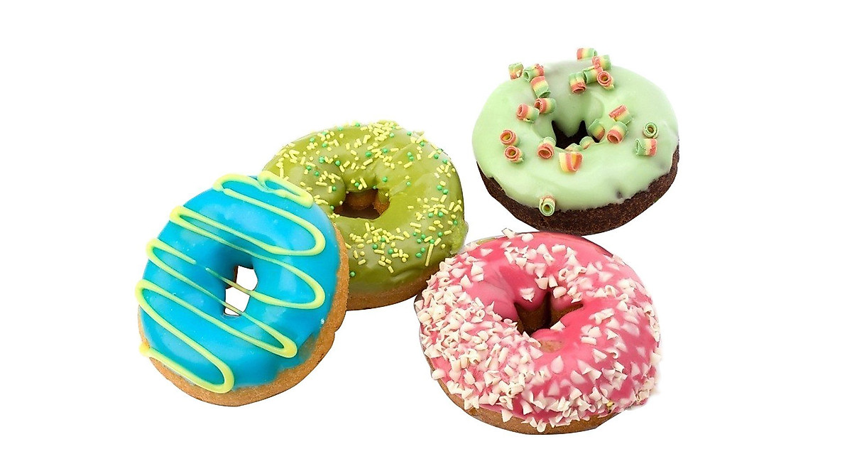 Ozera Silicone Mini Donut Pan - 18 Cavity Baking Mold Tray