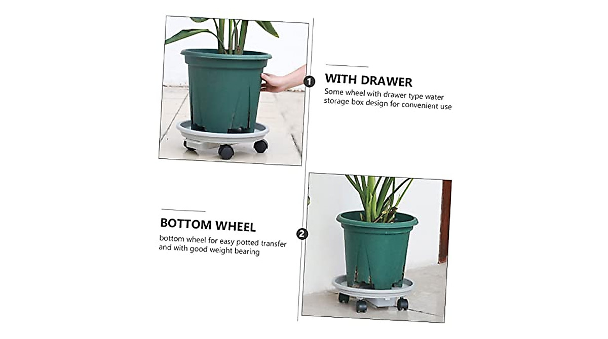 MERRYHAPY Plant Caddy with Swivel Wheels for Easy Movement