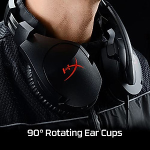 HyperX Cloud Stinger – Gaming Headset, Lightweight, Comfortable Memory Foam, Swivel to Mute Noise-Cancellation Mic, Works on PC, PS4, PS5, Xbox One, Xbox Series X|S and Mobile,Black