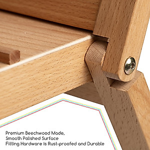 MEEDEN Folding Large Print Rack - Wooden Art Storage Rack - Artist Storage and Display Rack for Canvas Artwork Prints Frame Panels Art Gallery Shows Studios