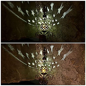 DAMAYCA Garden Decor Solar Lights Outdoor Decorative Garden Stake Decorations for Outside Yard Patio Porch Lawn. Yard Art. (Gold Globe)