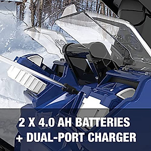 Snow Joe 24V-X2-SB18 18-Inch, 48-Volt IONMAX Cordless Snow Blower Kit (w/ 2 x 4.0-Ah Batteries + Charger)