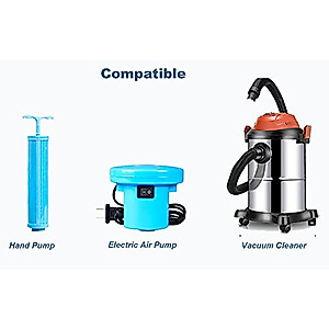 Vacuum Storage Bags Space Saving Bags for Comforters Clothes Pillow Bedding Blanket Storage, Free Travel Hand Pump Included, Double Zip Lock Seal & Leak Valve (4 Pack Medium - 28 * 20 inches)