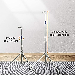 FMOGE 2 in 1 Portable Projector Screen, Fast-Folding 2.3Gain Projector Screen with Tripod Stand, for Home Theater Cinema Projector Screen, 60 Inches,16:9