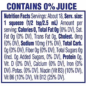 Crystal Light Sugar-Free Zero Calorie Liquid Water Enhancer with Caffeine - Tropical Paradise Punch Water Flavor Drink Mix (1.62 fl oz Bottle)
