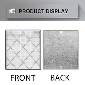 Allisfresh HE400 Hepa Filter Replacement Compatible with Shark HE4FKPET HE400 HE401 HE402 & HE405 4 Fan Air Cleaner Purifier, 3-Stage Filtration, 2 Pack