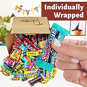 Assorted Bulk Candy, Individually Wrapped - Bulk Candy 5 LB Box Variety Pack with Tootsie Rolls, Tootsie Pops, Assorted Laffy Taffy's, Dots, Twizzlers, Assorted Jolly Rancher & Snacks More!