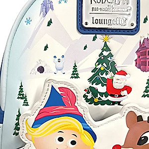 Loungefly Exclusive Rudolph and Hermey Double Strap Shoulder Bag