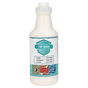 Trip Guard - Clear Anti Slip - Non Skid - Safety Tile and Floor Treatment - Multi-Surface Textured Coating for Stairs, Floors, Walkways & Concrete - Use on Any Slippery Surface Except Wood
