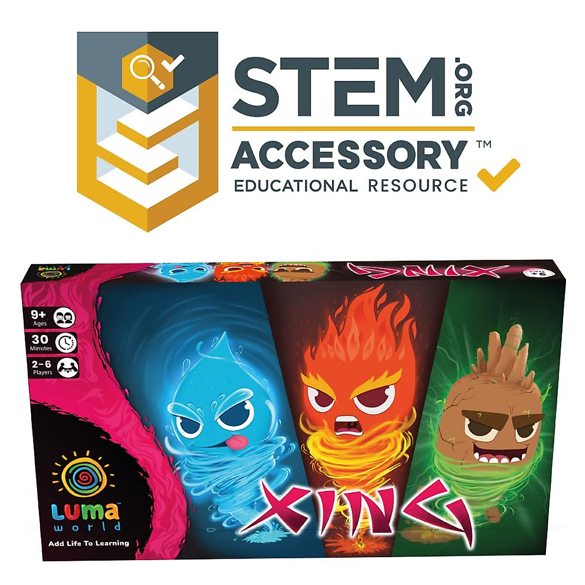Luma World STEM Educational Board Game Xing for Ages 9+ Years to Learn Multiplication, Tables, Mental Math, Strategy, Resource Management, Easy to Learn and Play, up to 6 Players
