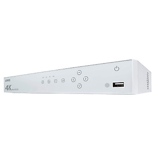 Lorex LHV51082TW 4K Ultra High Definition 8 Channel, 2TB Hard Drive Digital Video Surveillance Recorder (DVR), White,(M.Refurbished)