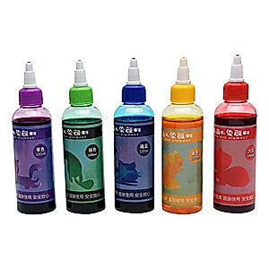 Textile Paints, Fabric DIY, Harmless Tie Dye Kit, Skin Safe Dye, Machine Washable Dyes, Clothing Accessories Decorating(Size:5 Set)