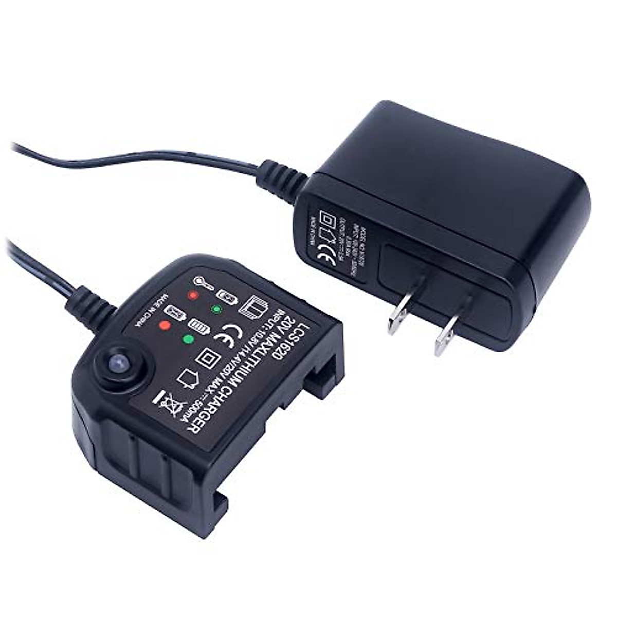 Biswaye LCS1620 Charger Replacement for Black & Decker 20V Lithium Battery Charger Compatible with Black & Decker 20V MAX Battery LBXR20 LBXR2020 LBXR2520 LB2X4020