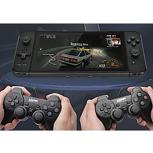 Cawevon Powkiddy X70 HD Retro Handheld Game Console 7 inch Joystick FC Arcade Simulator Two-Player Battle, Built-in 6000+ Games