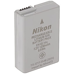 Nikon 27126 EN-EL 14A Rechargeable Li-Ion Battery (Grey)