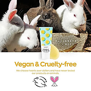 Elizabeth Mott Sure Thing Vitamin C Face Scrub - Heat Activated, Deep Pore Cleansing, Exfoliating Facial Cleanser to Buff and Smooth Skin - Vegan, Cruelty Free Skincare Product for Clear Skin, 3.52oz