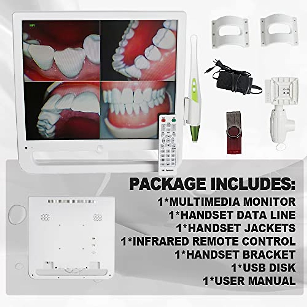 ofunoul 17" Large Digital LCD AIO Monitor 10 Million PixelsIntra Intra 0ral Camera,Single/Multiple Image Display（Multilingual Design ）