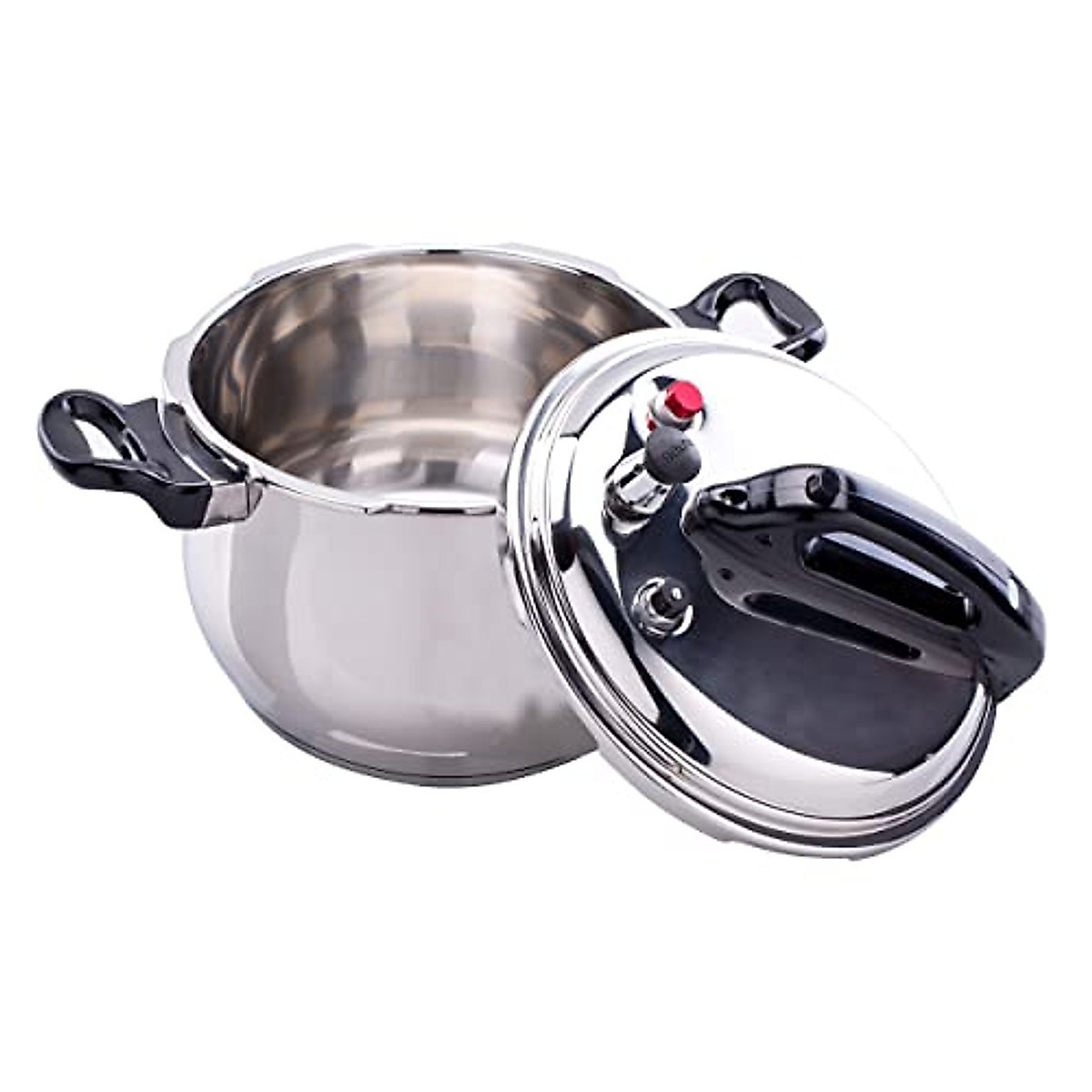 Bene Casa Stainless-Steel, 5.3-quart Pressure Cooker, 5-liter Capacity. Olla de Presion.
