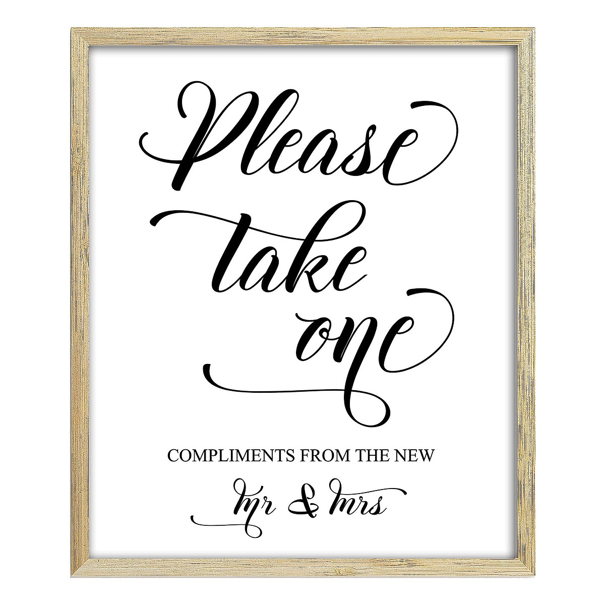 Please Take One Sign, Wedding Favors Sign, Party Print, Compliments from The New Mr. & Mrs. Favor Sign Party Decor