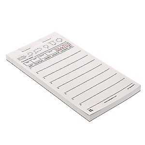 Royal - GC3616WP-1-IN White Server Pad Paper, 1 Part Booked with 8 Lines, Package of 10
