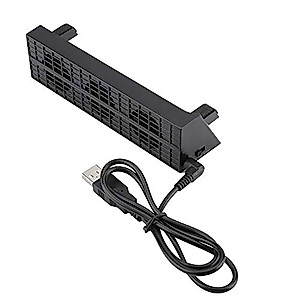 Mugast Cooling Fan for Sony Slim,Portable Gaming Console Intelligent Cool Fan System with Power Cable for PlayStation 4 Slim
