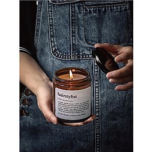 Hairstylist Gifts Idea, Hairdresser Gifts, Funny Hairstylist Candle for Women, Thank You Gifts for Hairstylist, Christmas Gifts Candle for Hairstylist, Hair Dresser, Sandalwood Rose Scented