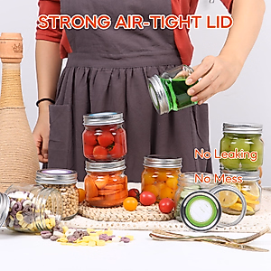 Mcupper 30 Pack Mason Jars 8 oz, Half Pint Canning Jars with Lids and Bands for Canning, Jam, Pickles & DIY