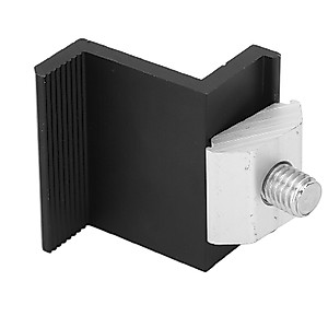 12Pcs PV Solar Panel Z End Clamp Aluminum Alloy Solar Z Bracket Clamp for RVs Houses Solar Panel Installations (45mm)