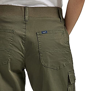 Lee Women's Flex-to-go Mid-Rise Relaxed Fit Cargo Bermuda Short, Frontier Olive